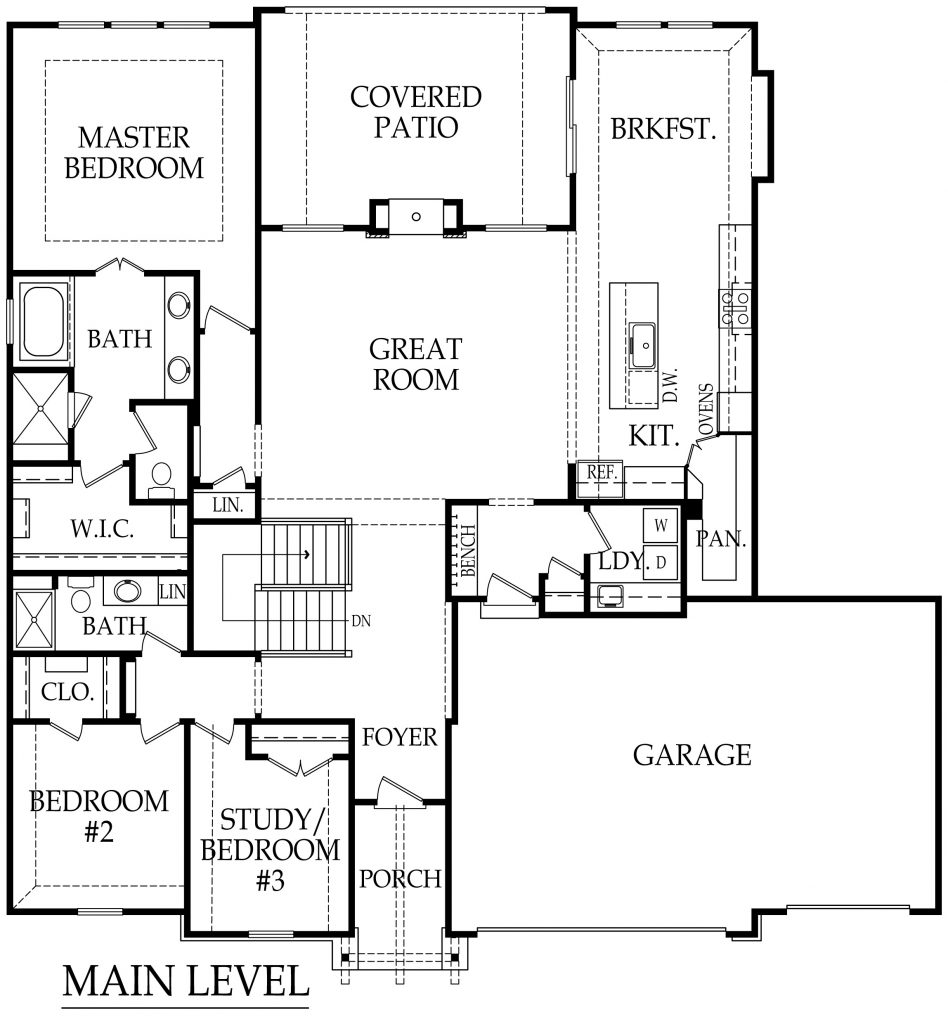 Augusta - a reverse 1.5 story plan by Rodrock Homes