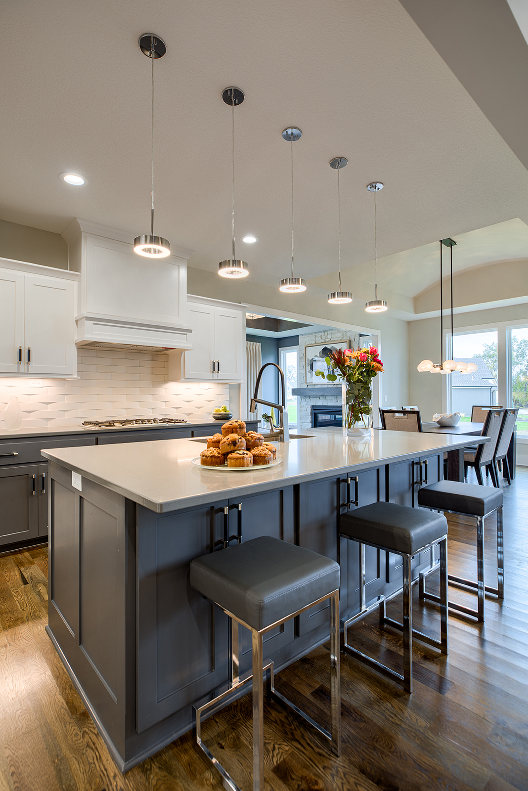 New Haven - Angled View of Kitchen Island - Rodrock Homes
