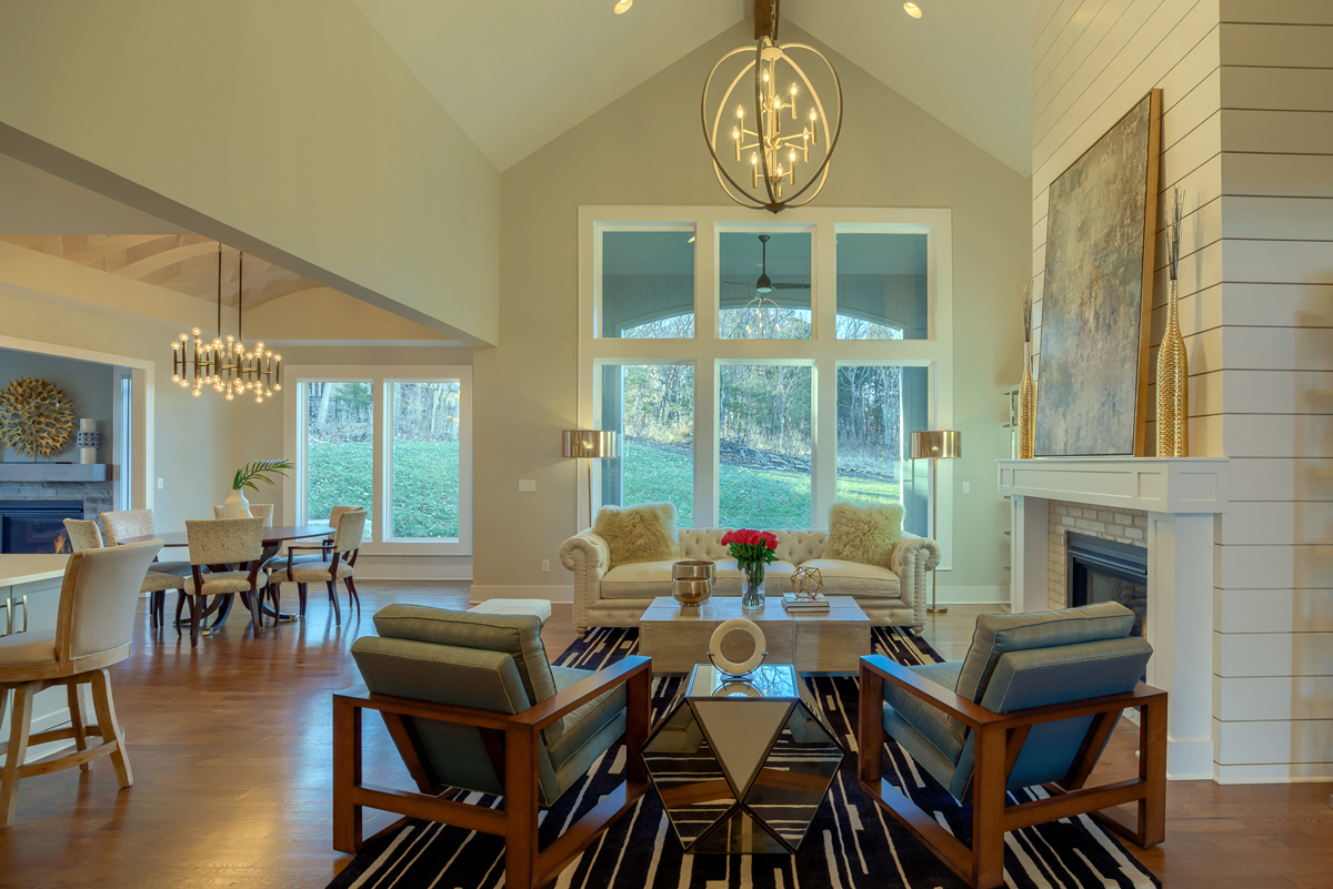 New Haven - Great Room Windows - Rodrock Homes